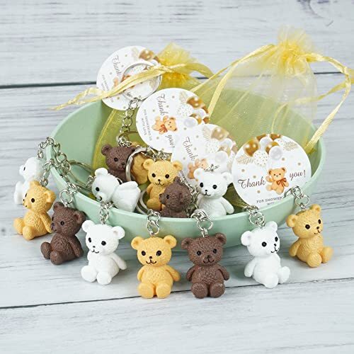 18 Sets Mini Bear Keychains Party Favors for Birthday Wedding Xmas | eBay