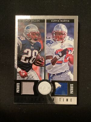 2012 Totally Certified Prime /49 Corey Dillon Curtis Martin #43 HOF ...