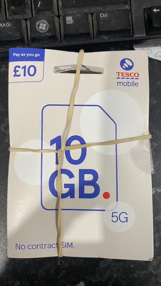 TESCO Mobile 4G/5G UK PAYG Data SIM Card , Compatible with All Devices ...