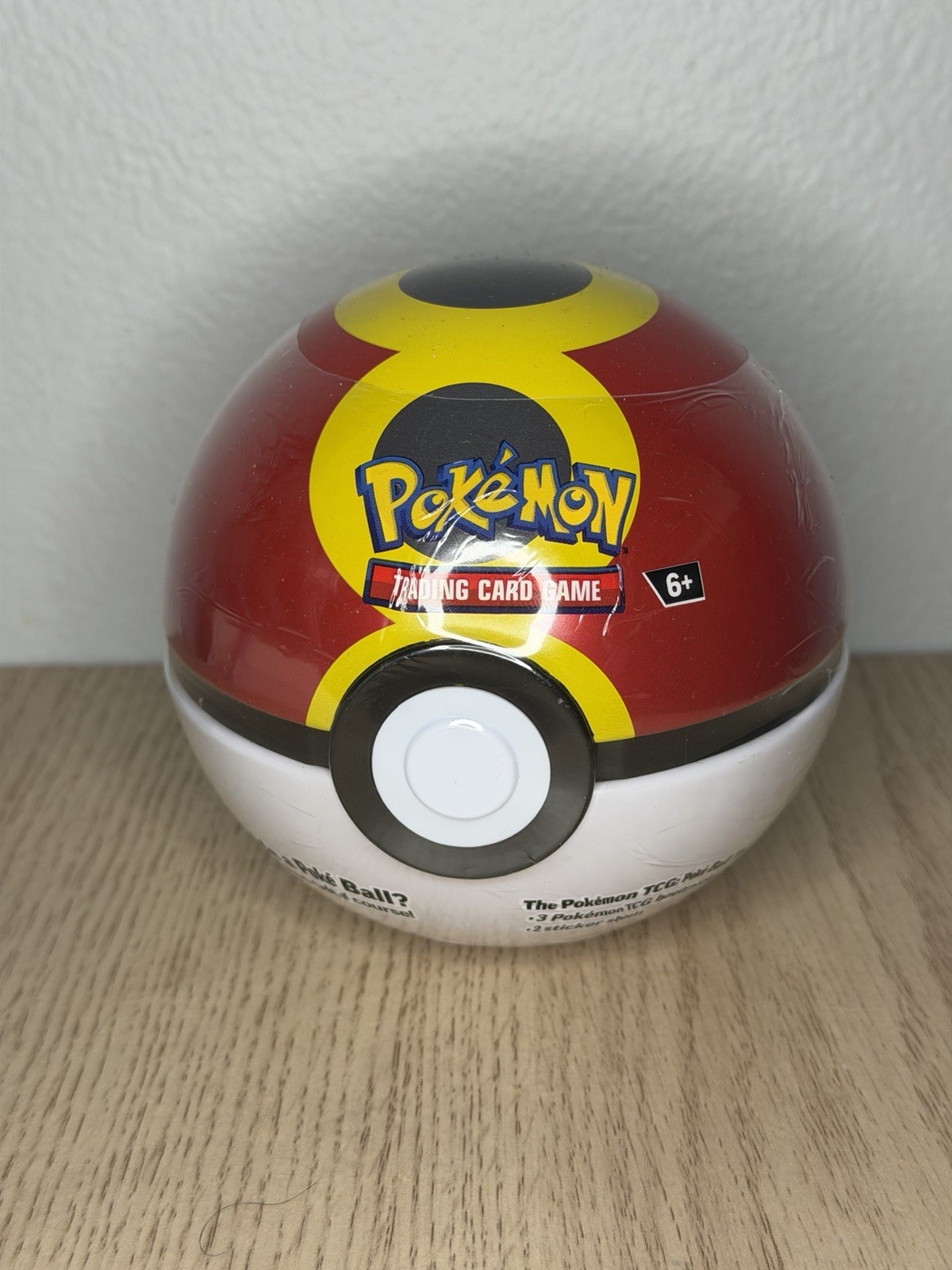 Pokémon TCG Premier Ball B25 Poke Ball Tin - 3 Boosters + 2 Stickers ...
