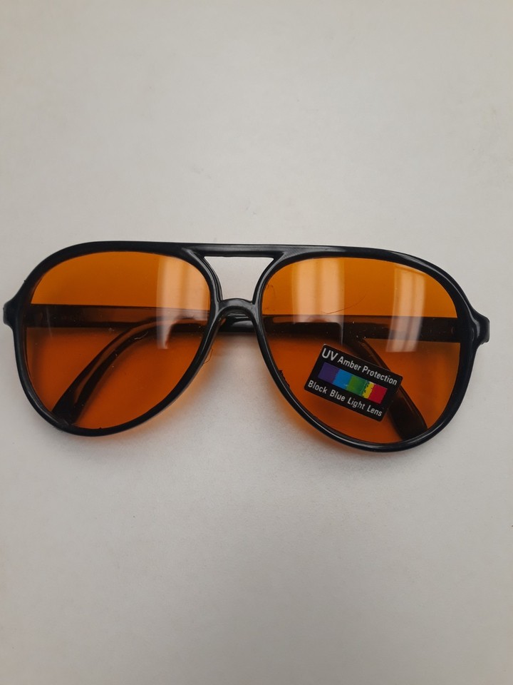 Amber Vision Blue Blocker Sunglasses Brand New Vintage 80s | eBay