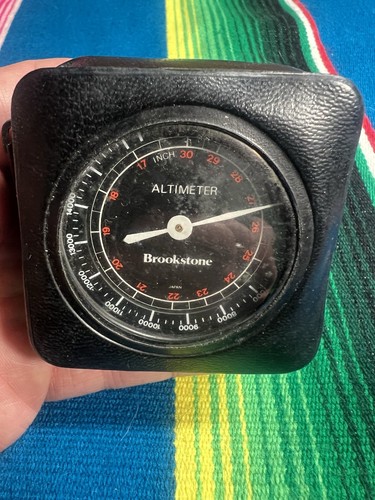 Vintage Brookstone Altimeter (Vintage) With Case | eBay