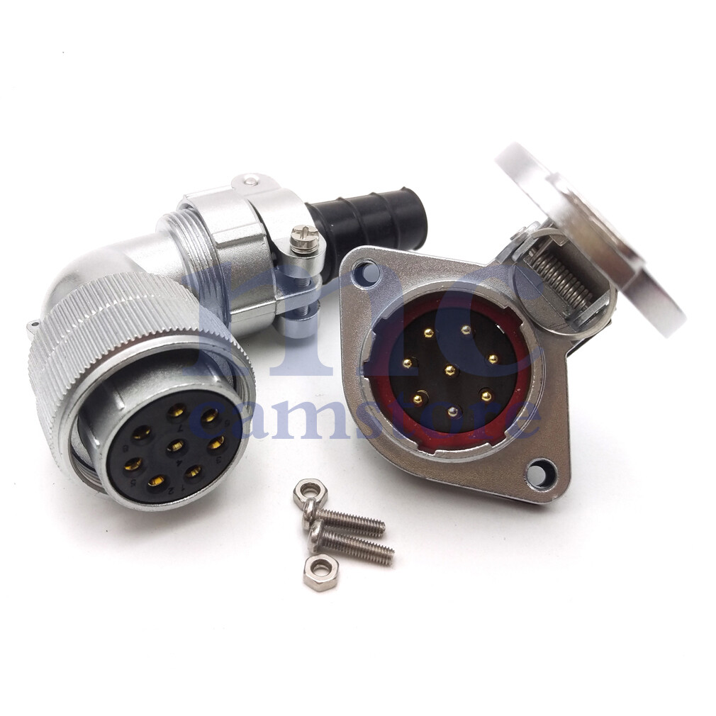 WEIPU WF28 8 Pin Elbow Aviation Cable Connector,Waterproof Power Wire ...