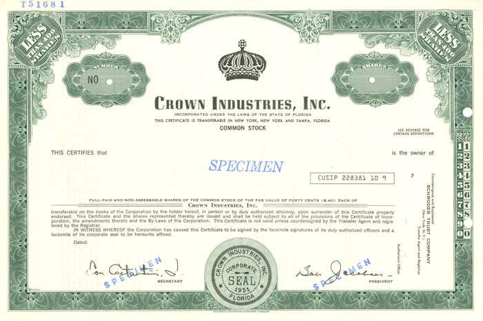 Crown Industries, Inc (Green) | eBay