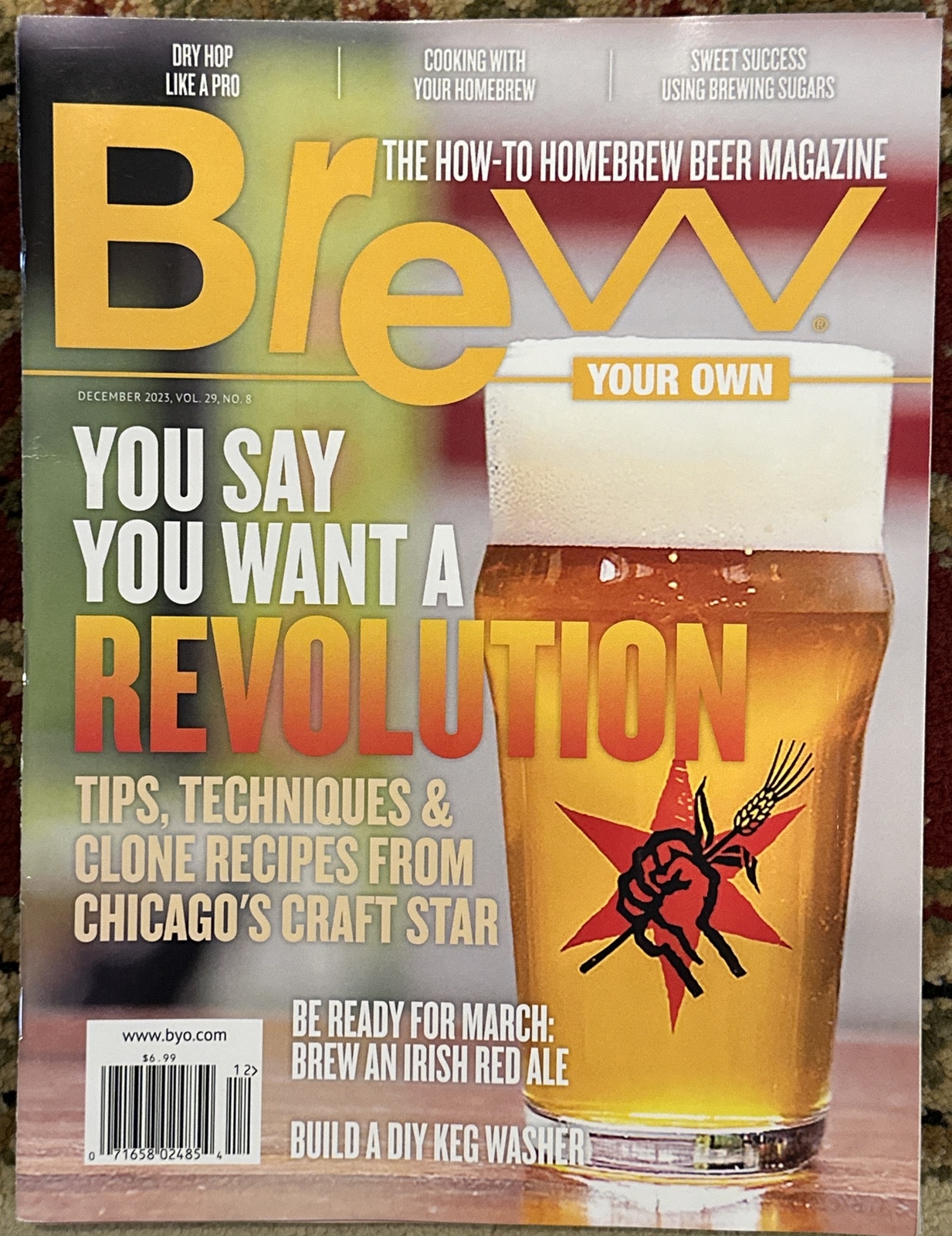 Brew Your Own Homebrew Beer Magazine December 2023 Revolution | eBay
