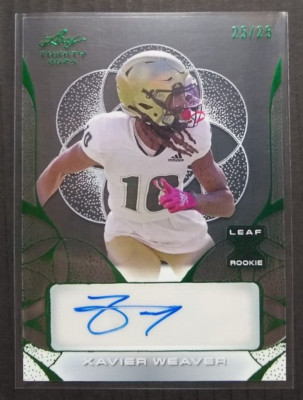 2024 Leaf Trinity Xavier Weaver RC Auto #ed 25/25 | eBay