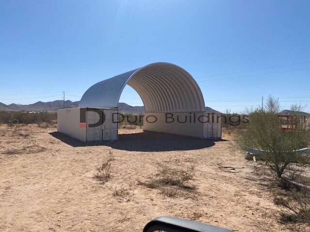 DuroSPAN Steel 33x40x15 Metal Building Conex Box Container Cover Roof ...