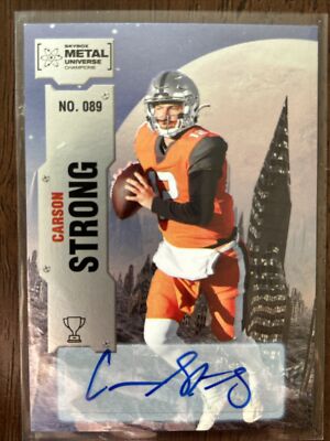 2022-23 skybox metal universe champions Carson Strong Auto RC | eBay