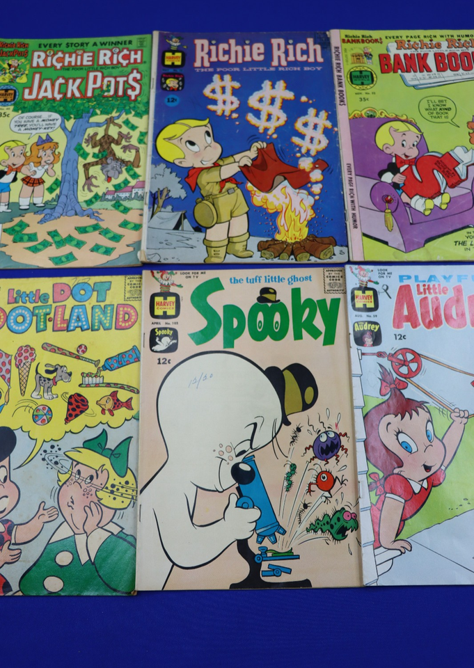 Comic Book Mixed Lot 10 Titles From Dell Harvey and Archie Silver Age ...