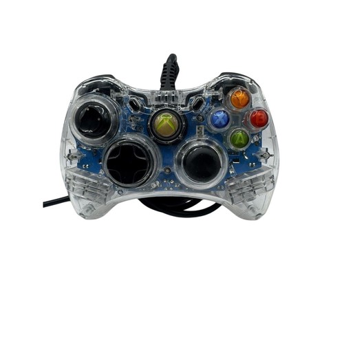 Xbox 360 Afterglow Clear Wired Controller PL-3602 - LED Lights ...