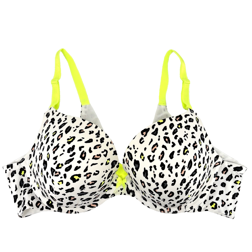 Torrid Curves 360 Back Smoothing Push-Up Plunge Bra 42C Leopard Print ...