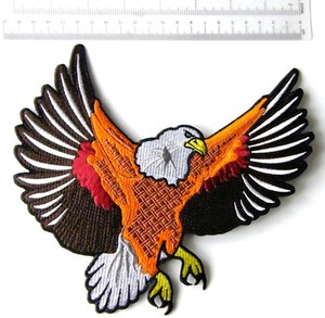 EXTRA LARGE EAGLE BIRD DESIGN BIKER PATCH BADGE SEW OR IRON XXL SIZE ...