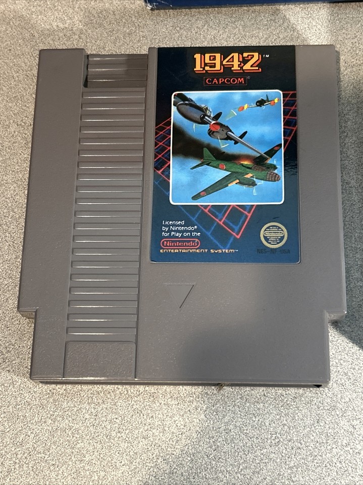 NES Nintendo Capcom 1942 Game with Original Box Works!!! | eBay