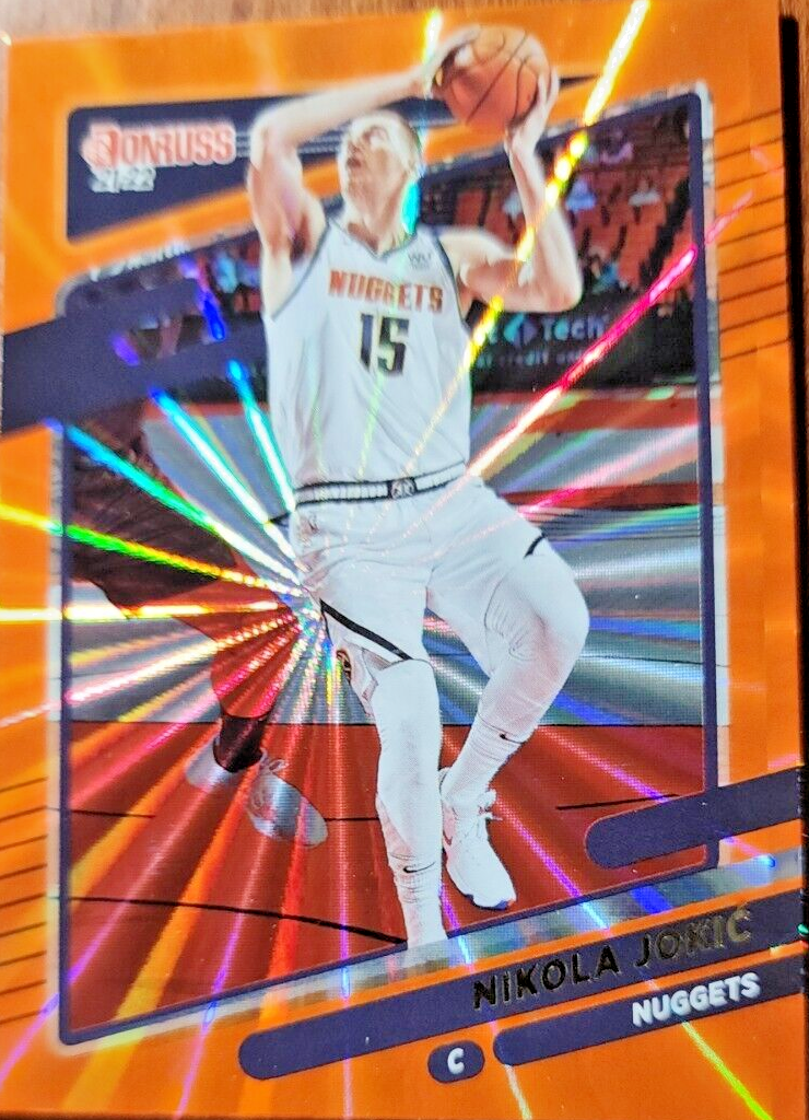 2021 Panini Donruss #28 Nikola Jokic Orange Lazer Denver Nuggets | eBay