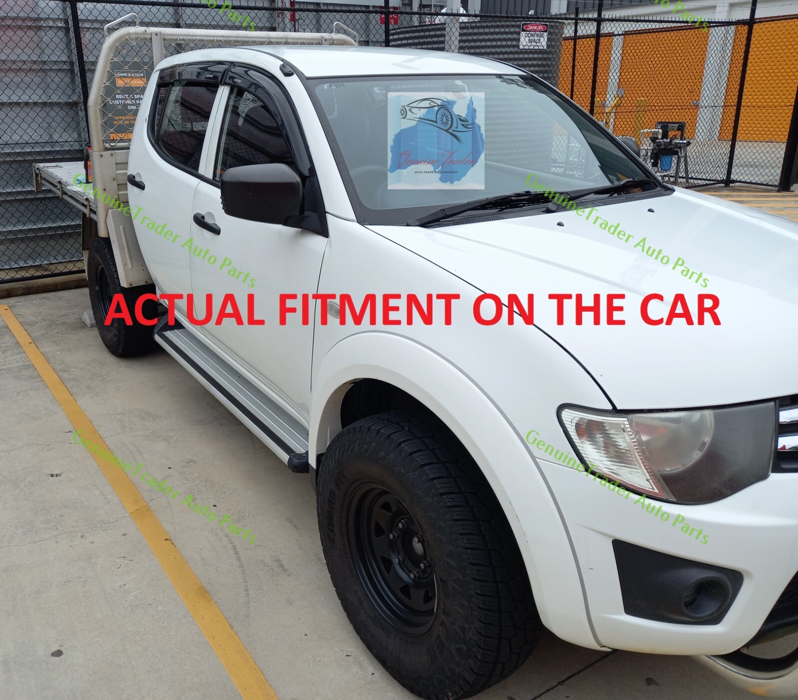 Weather Shields fits Mitsubishi Triton ML MN 2006-2015 DUAL CAB Tinted ...