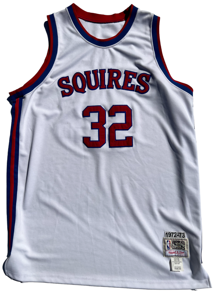JULIUS ERVING SIGNED 1972 VIRGINIA SQUIRES MITCHELL & NESS JERSEY DR. J ...