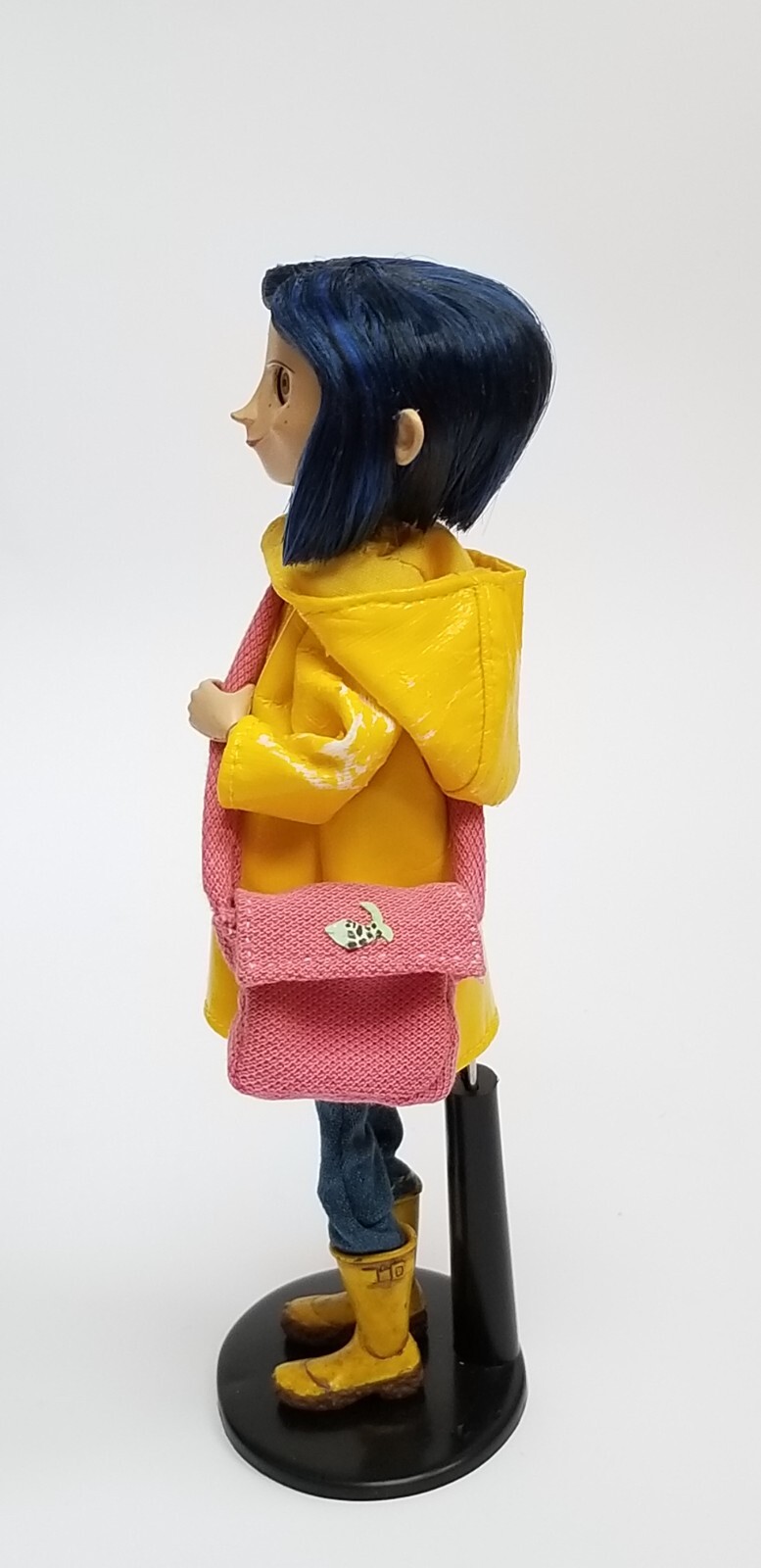 Coraline doll with real hair, bag, key, triangle stone, ghost eyes ...