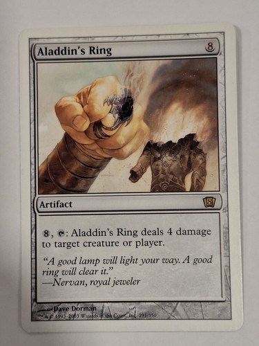Aladdin's Ring - 8th Edition Core set - Magic the Gathering MTG Nice ...