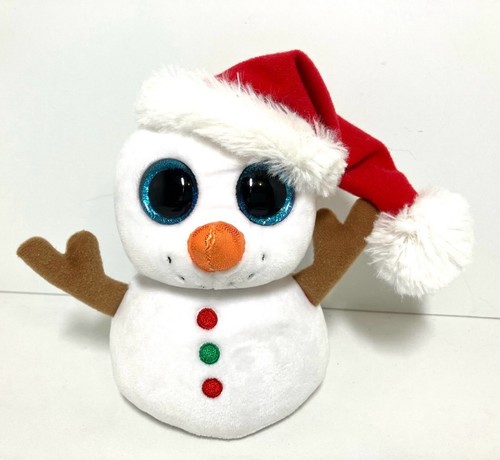 Ty Beanie Boos 2016 Scoop the Snowman Plush 6” Christmas Holiday ...