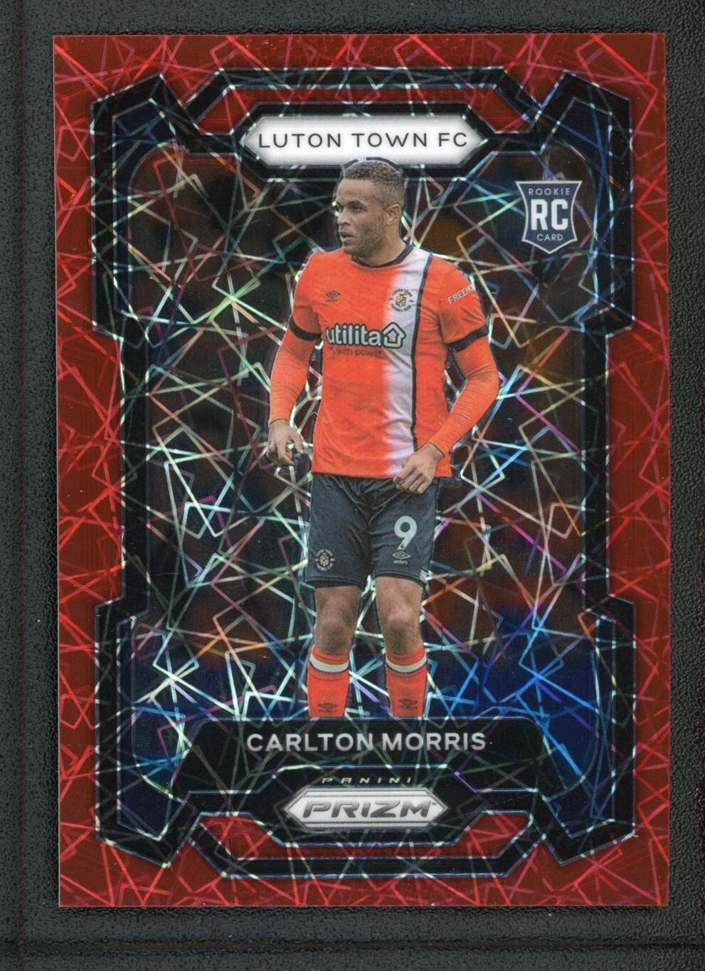 2023-24 CARLTON MORRIS 19/49 PANINI PRIZM PREMIER LEAGUE VELOCITY RED ...