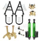 Go Kart Front Suspension Shock Swing Arm Kit Knuckle Spindle 4 Stud ...