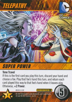 TELEPATHY DC Comics Deck Building Game LEGION SUPER HEROES card SATURN ...