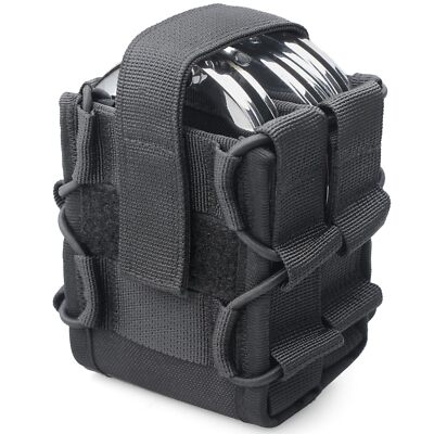 Molle Double Handcuff Pouch for Duty Belt Fit Asp/Hinged/Chain/Folding ...