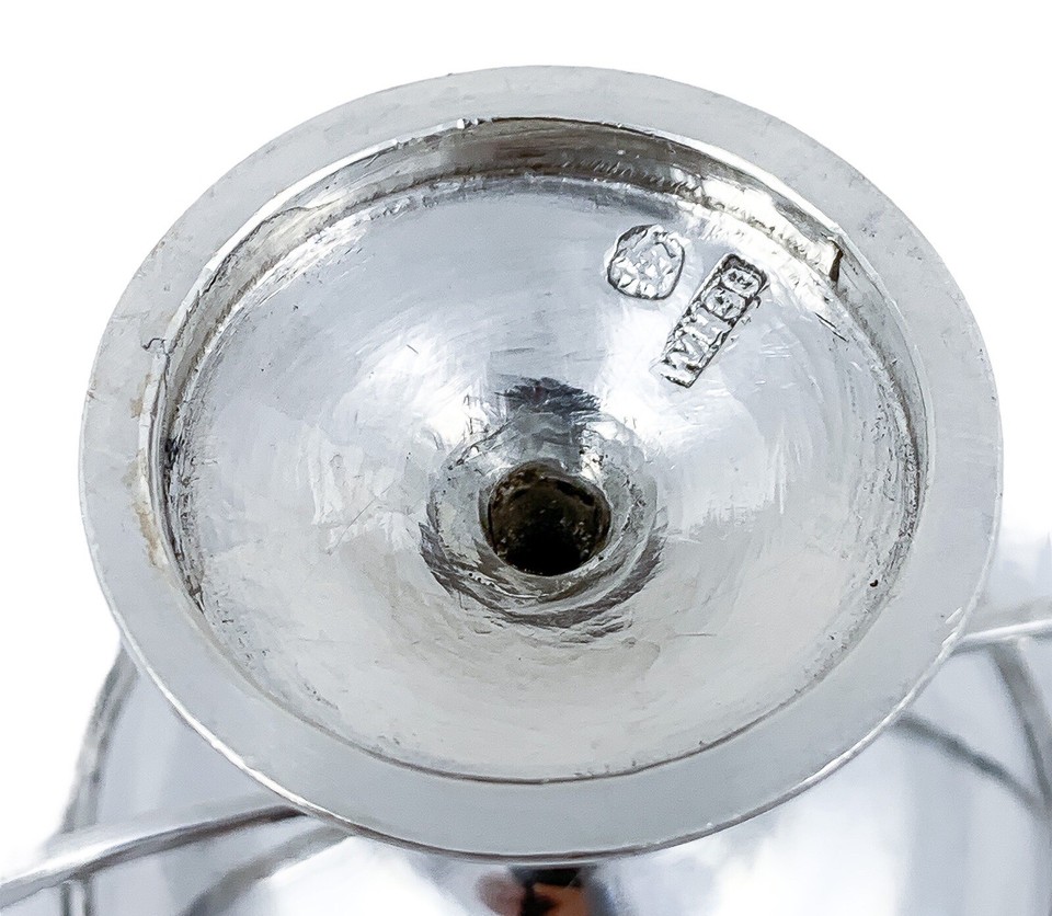 Wang Hing Chinese export gilded solid silver salt cellars miniature ...