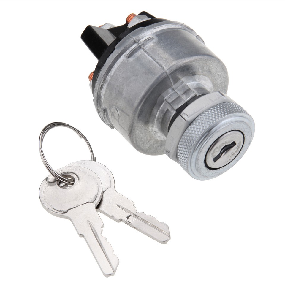 Universal Ignition Key Starter Switch With 2 Keys Fit For Car Tractor 4 ...