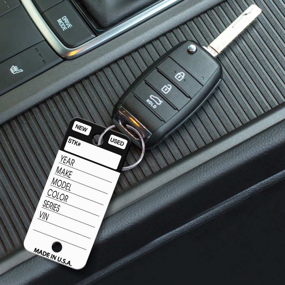 Plastic Key Tags Genuine Versa-Tag TOP STRIPE Key Tag w/ Markers Included | eBay