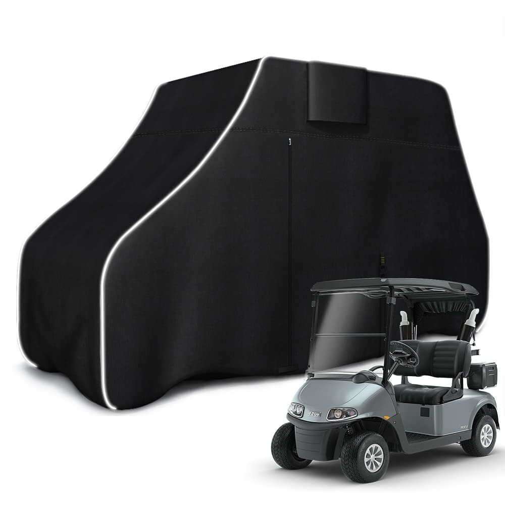 600D Waterproof Golf Cart Cover with Reflective Strip 2/4 Passenger ...