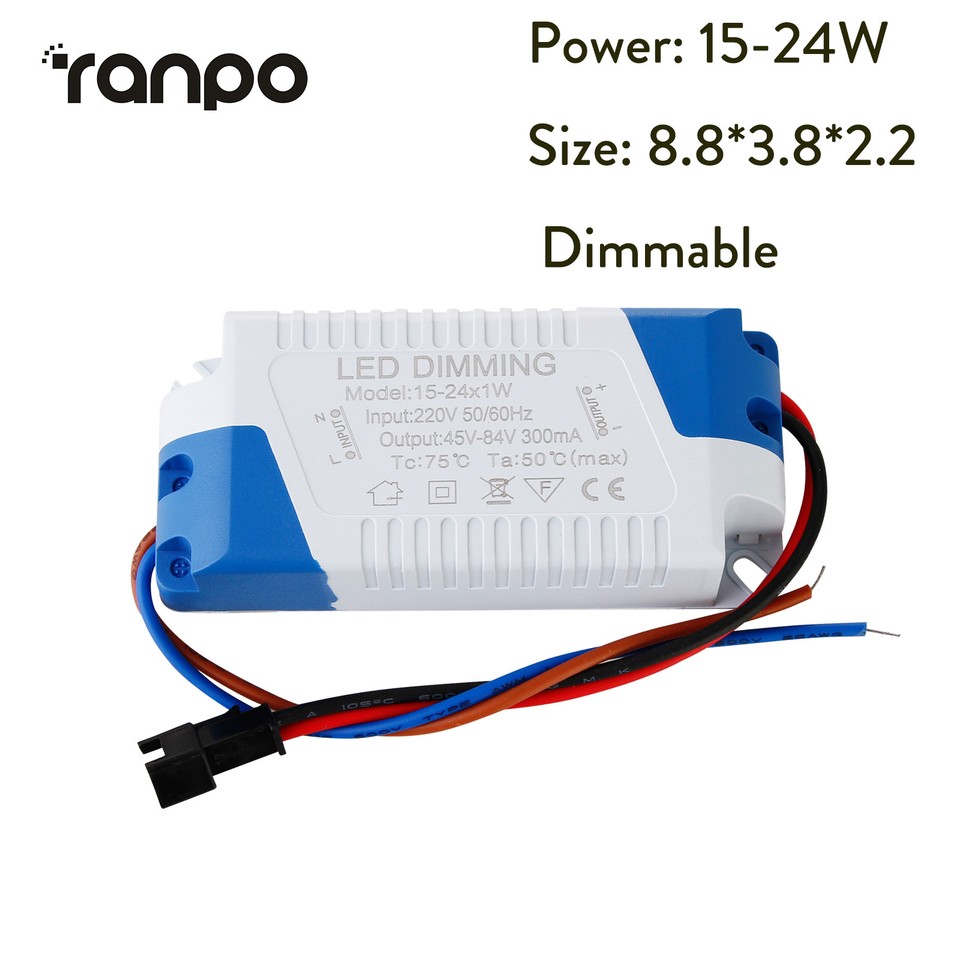 1W To 24W LED Driver AC to DC Power For LED Recessed Ceiling Downlights ...