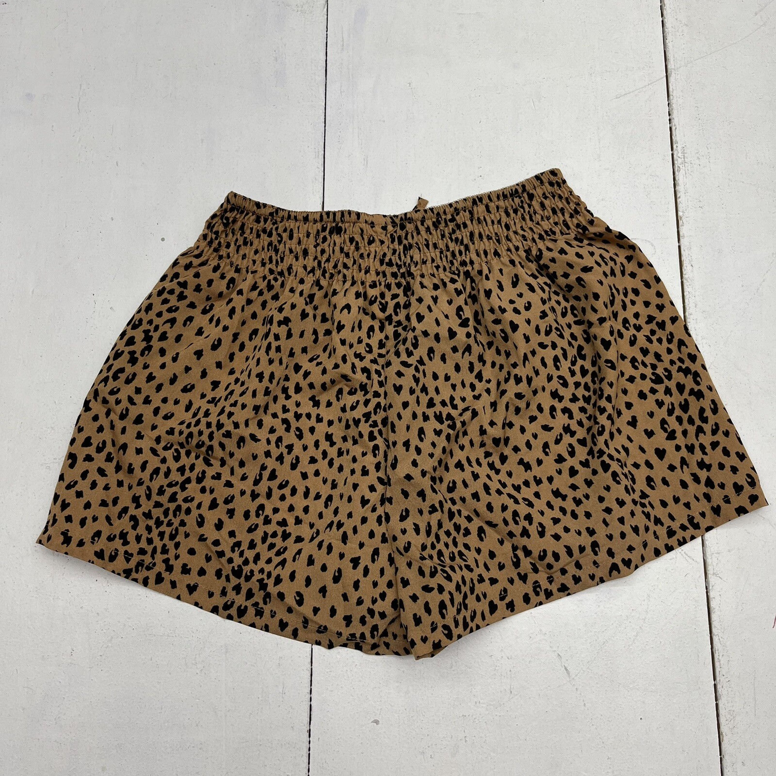 Shein Brown Cheetah Print Shorts Girls Size 11 12Y NEW EBay