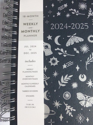 2024-2025 Diary Eccolo 18 Weekly & Monthly Planner Ass Hard Cover ...
