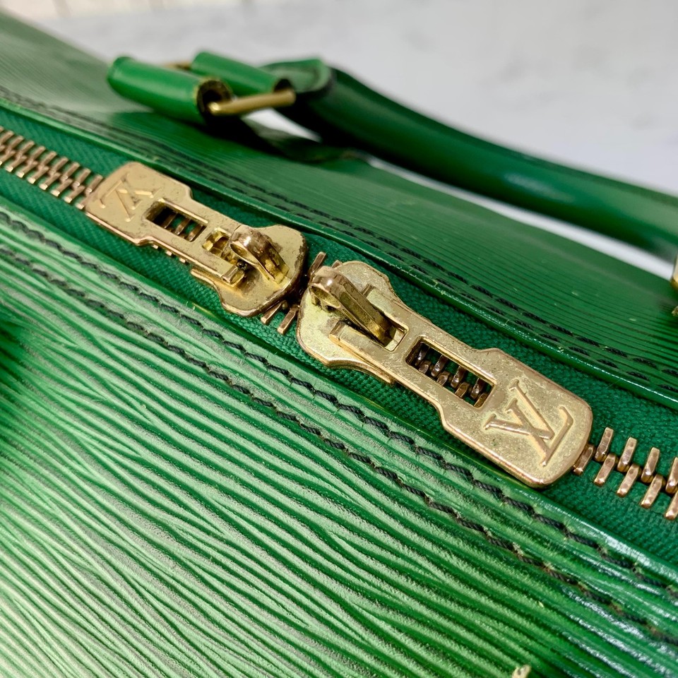 LOUIS VUITTON Keepall 45 Epi Green Boston Bag M42974 Authentic ...