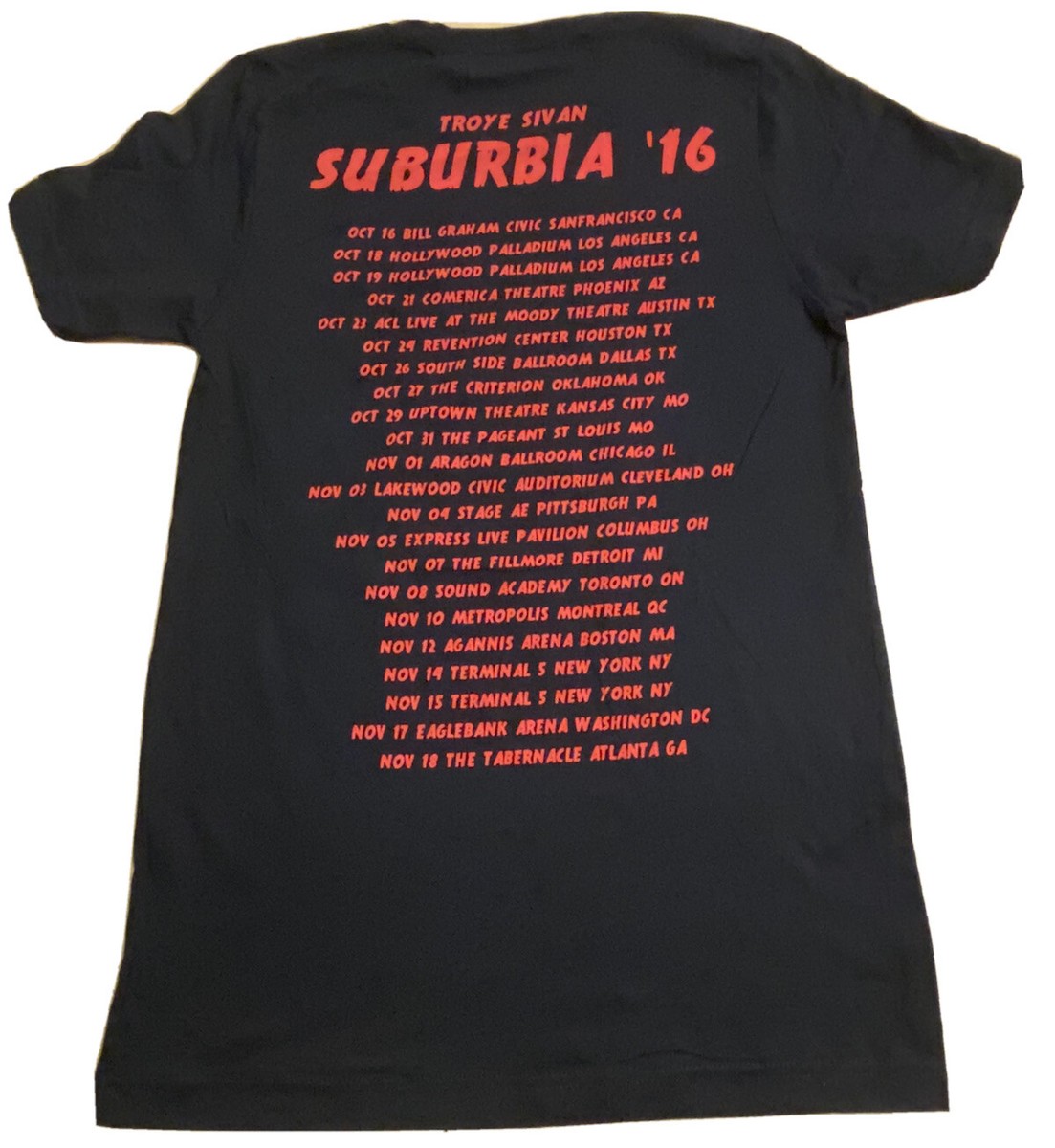 Troye Sivan Tour T Shirts Troye Sivan Rush Basic T Shirt Print Your
