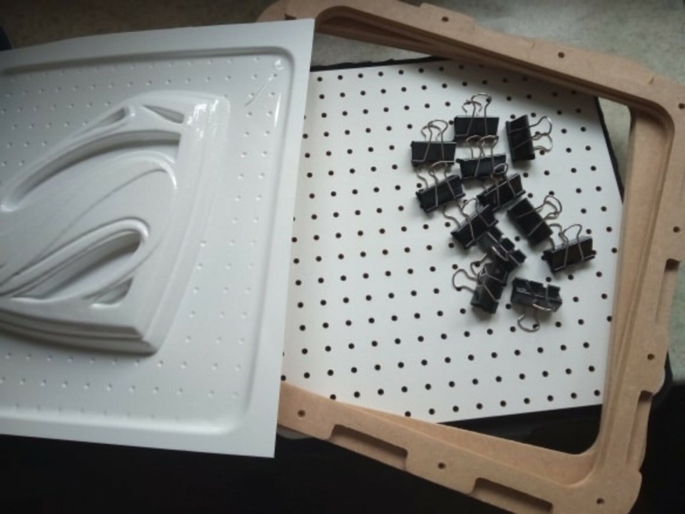 Vacuum forming kit for 230mm x 230mm plastic sheet 200mm x 200mm ...