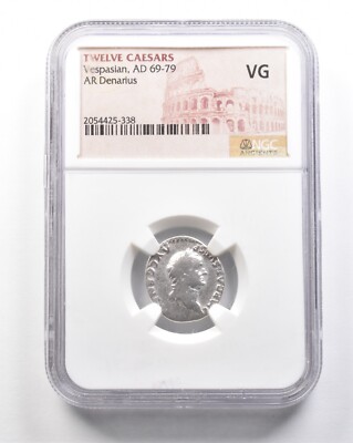 AD 69-79 Twelve Caesars Vespasian AR Denarius VG NGC *7423 | eBay
