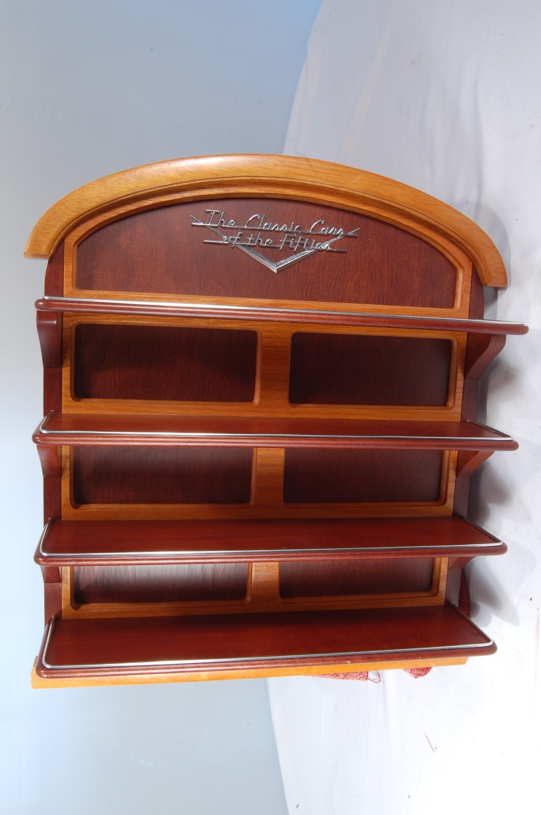 Franklin Mint Classic Cars of the Fifties 50's Wood Wall Display Shelf ...