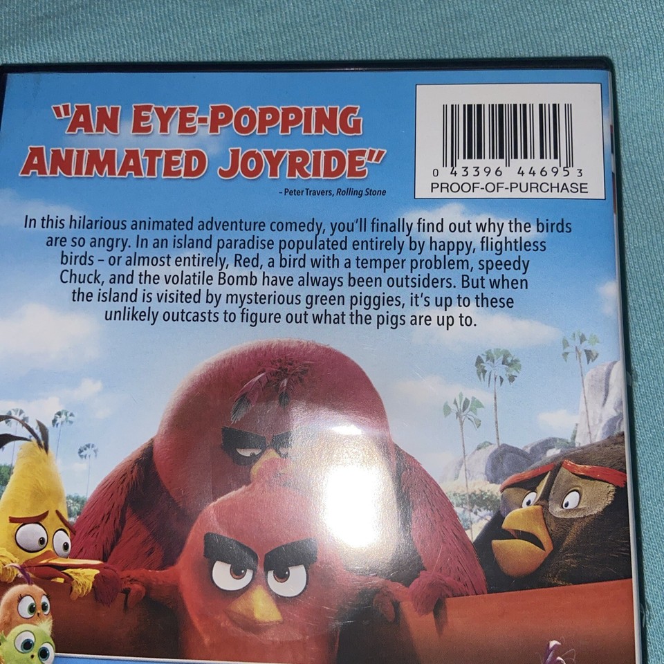 The Angry Birds Movie Dvd Family Kids Animated Josh Gad Maya Rudolph ...