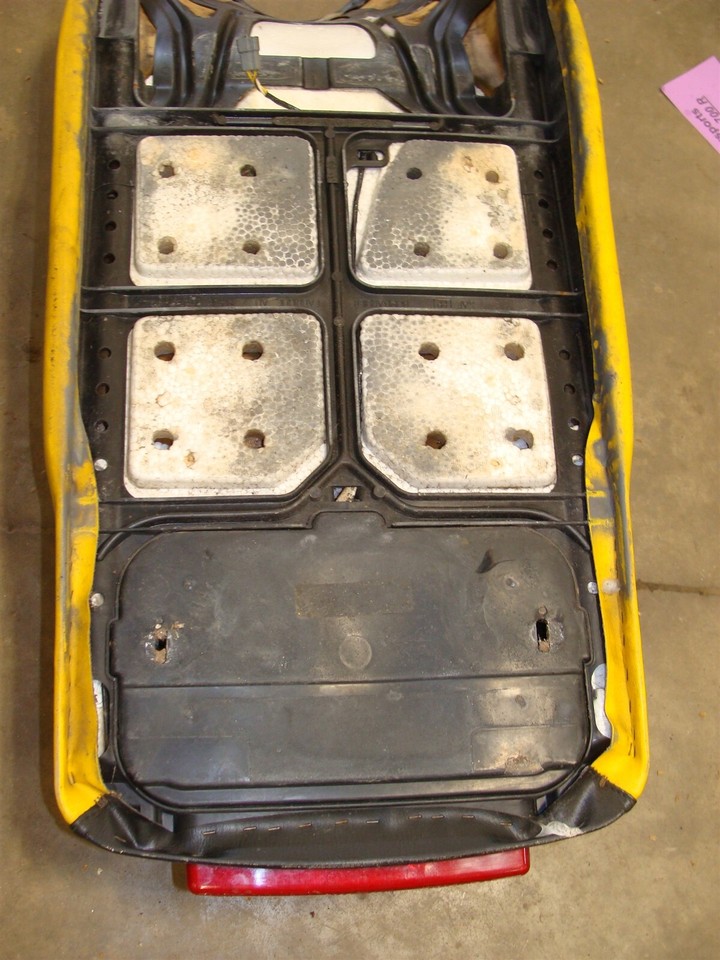 2002 SKI-DOO MXZ-700R zx complete seat base cover foam trunk taillight ...