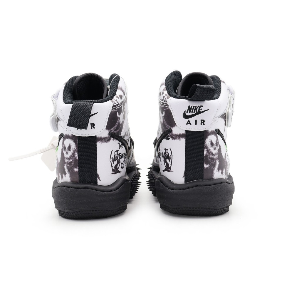 DR0500-102 Off-White Nike Air Force 1 Mid Grim Reaper Electro Green ...