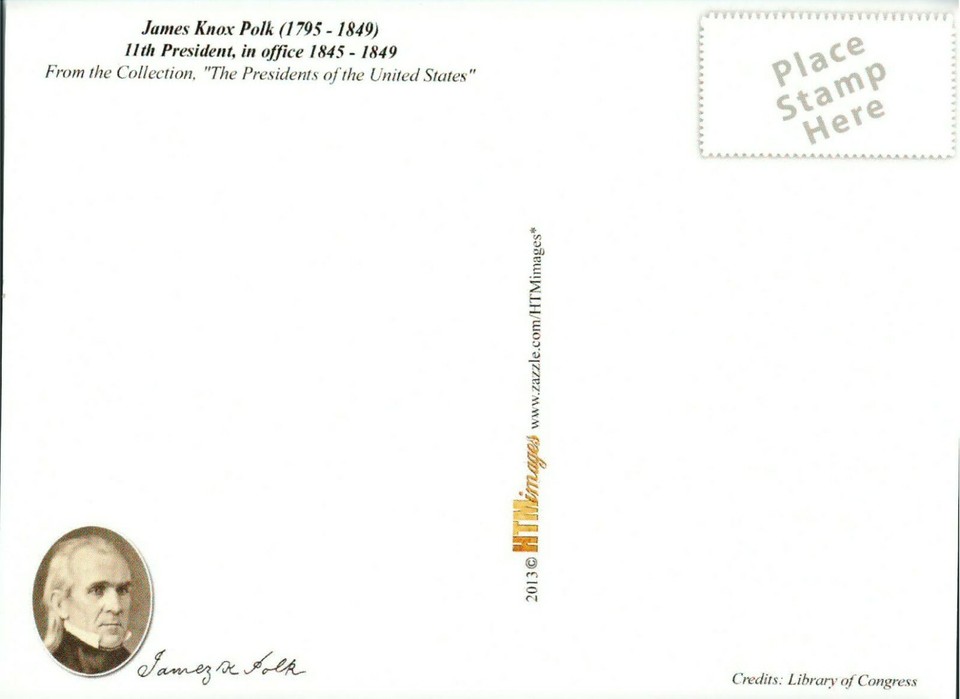 *Postcard-"President James K Polk-11th US President-From 1845-1849 ...