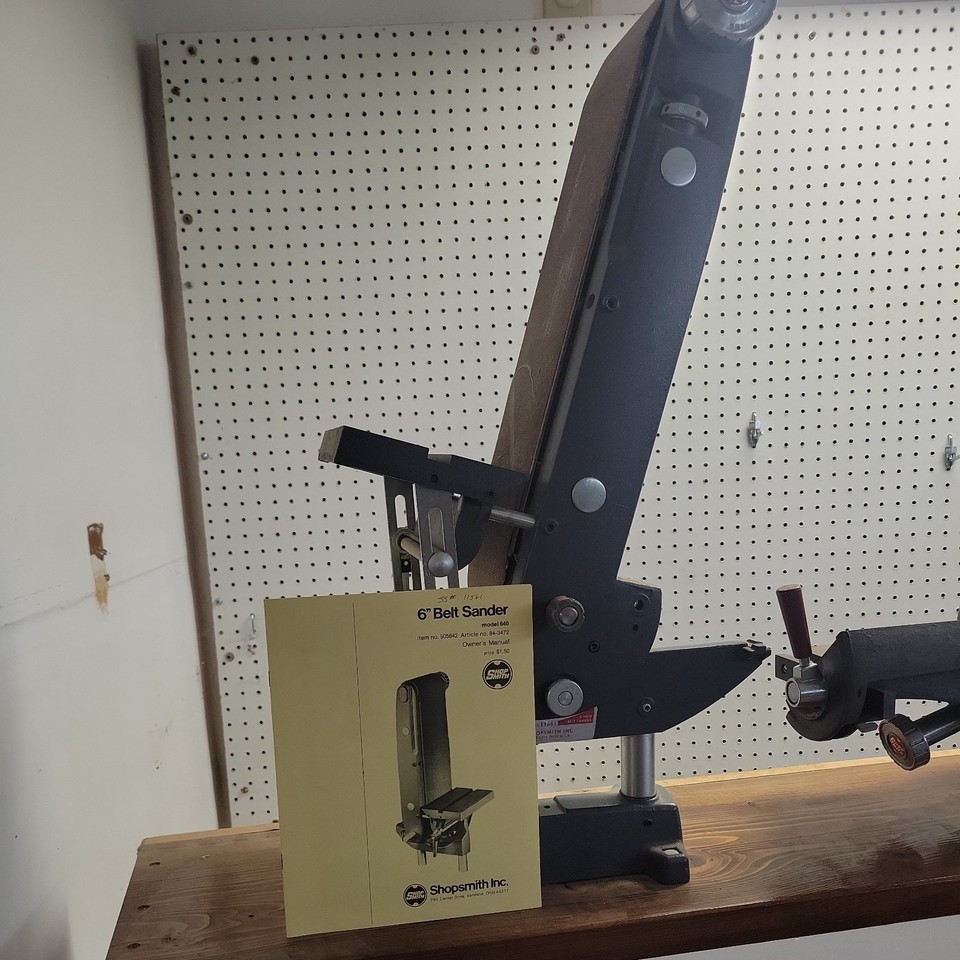 Shopsmith Belt Sander For All Mark V & Mark 7 W/ Manual | eBay