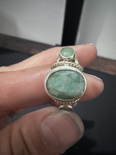 Jade Stirling Silver Ring Size 8 | eBay