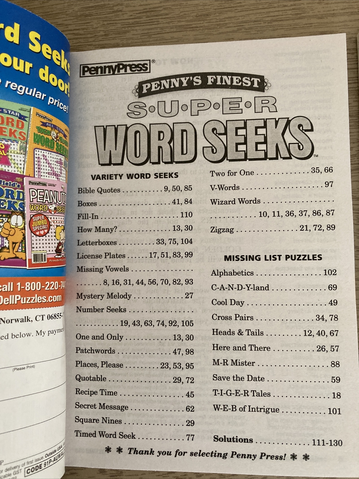 Lot of 2 Dell Penny Press Word Search Puzzle Books Penny's Finest Seek ...
