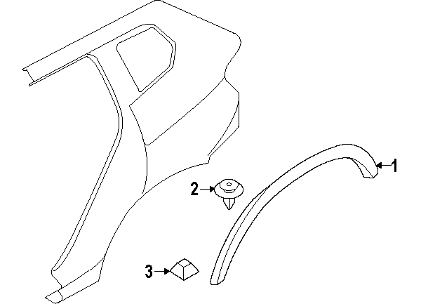 BMW 07147391323 GENUINE OEM WHEEL FLARE RIVET | eBay