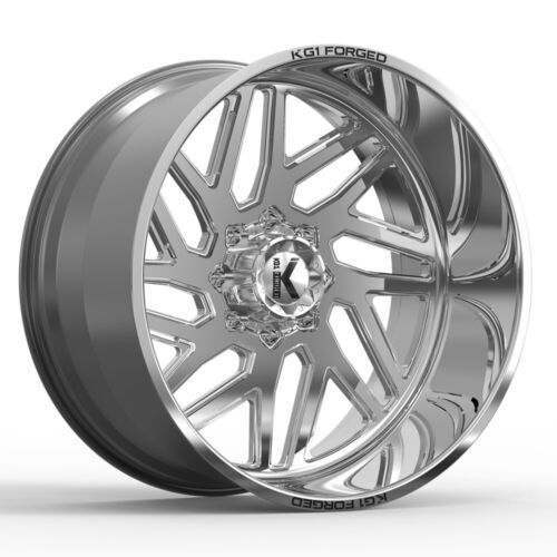 26x16 KG1 KF009 Yaz-N Polished DIRECTIONAL FORGED Wheels 5x150 (-101mm ...