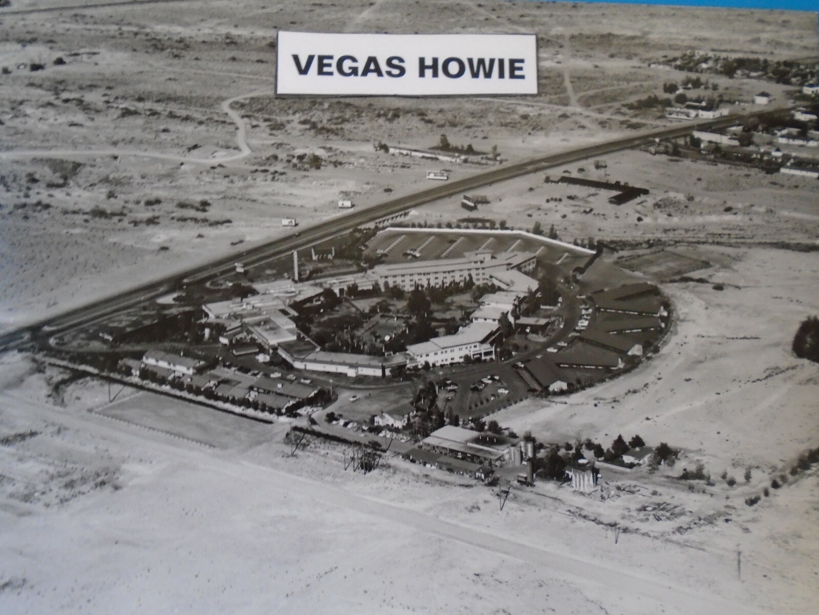 Vegas Howie flamingo hotel bugsy penthouse strip view nevada early 1950 ...