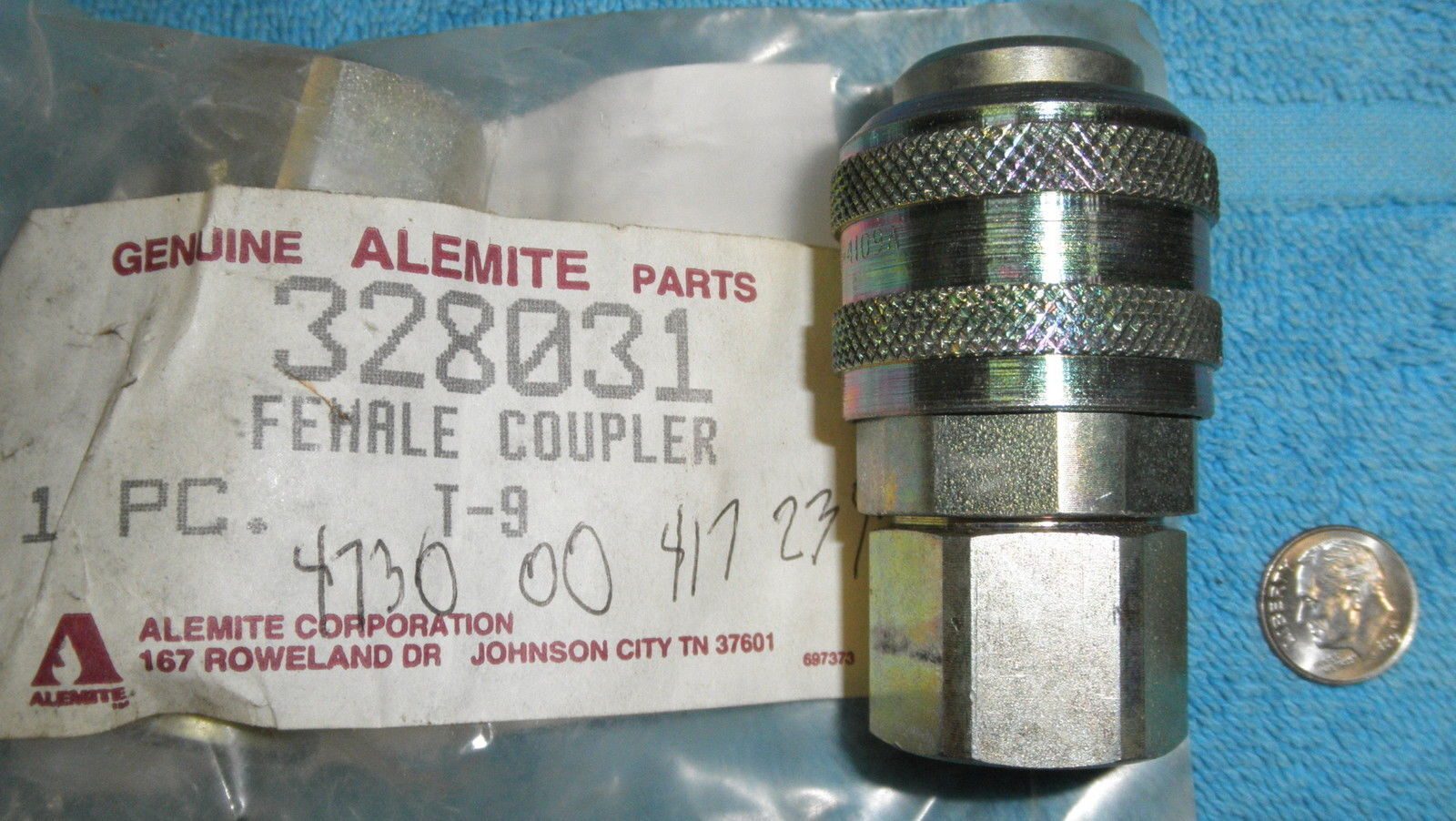 Alemite 328031 NSN 4730-00-417-2342 Coupler Quick Release Extra Heavy ...